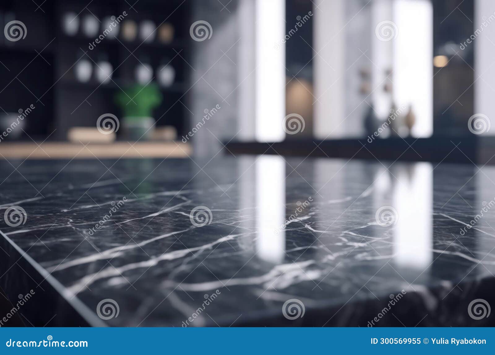 Empty Marble Shining Table. Generate Ai Stock Image - Image of exhibit ...