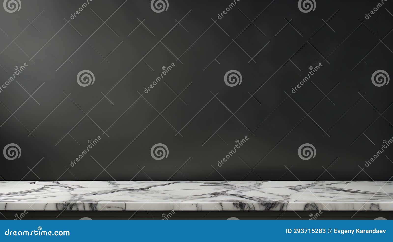 Empty Marble Table, Dark Wall, Mockup Stock Illustration - Illustration ...