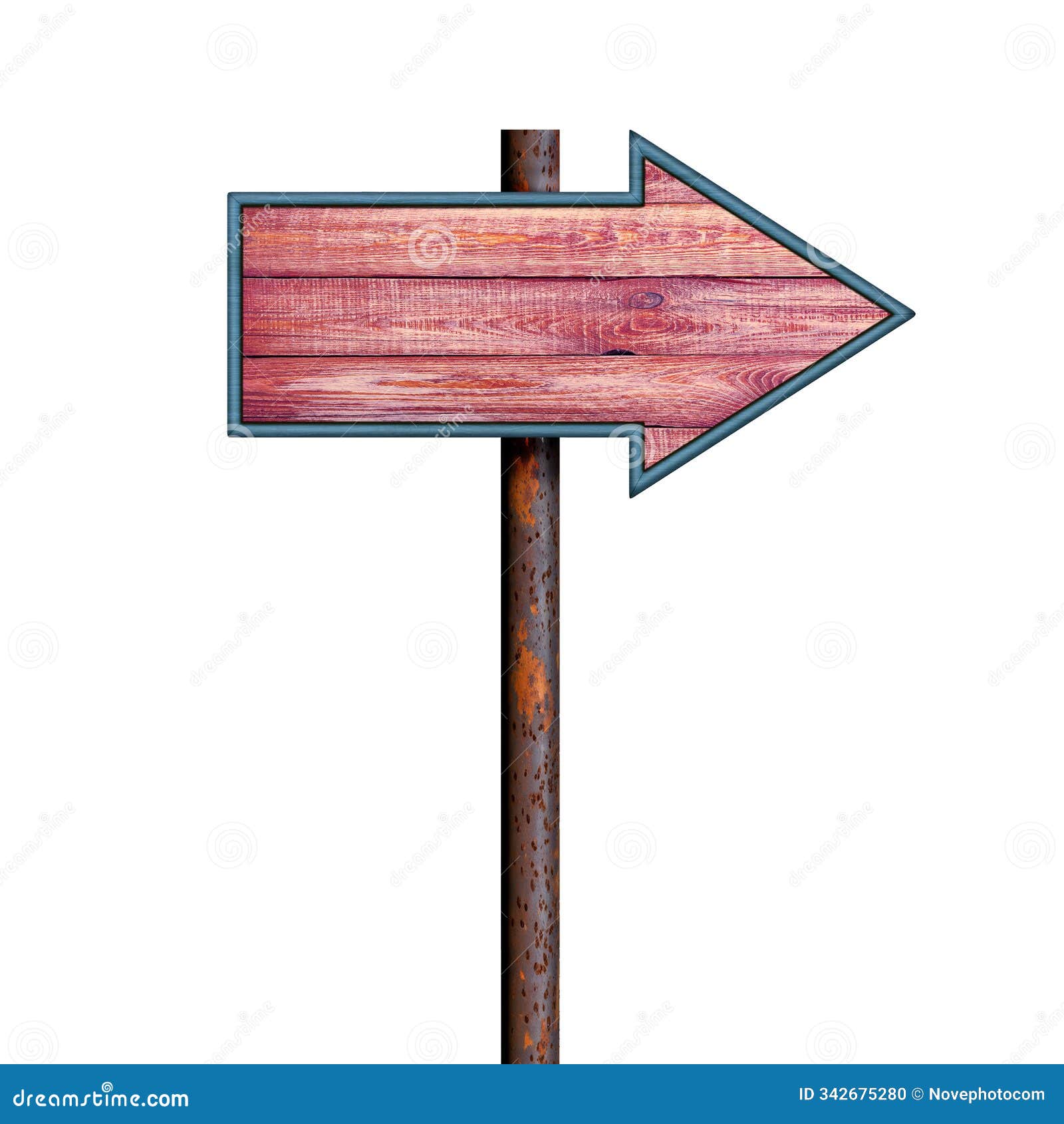 Empty Marksman S Sign Made from Rough Planks Hangs on Rusty Pole ...