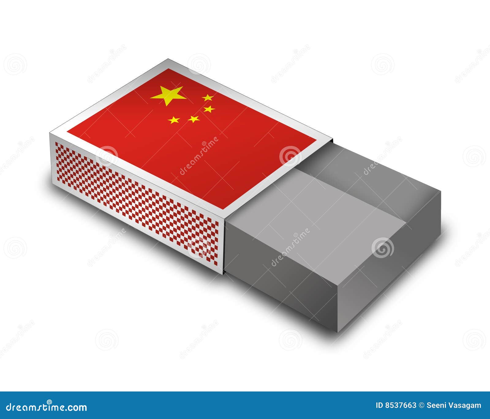 Empty Matchbox - China stock illustration. Illustration of exchange ...