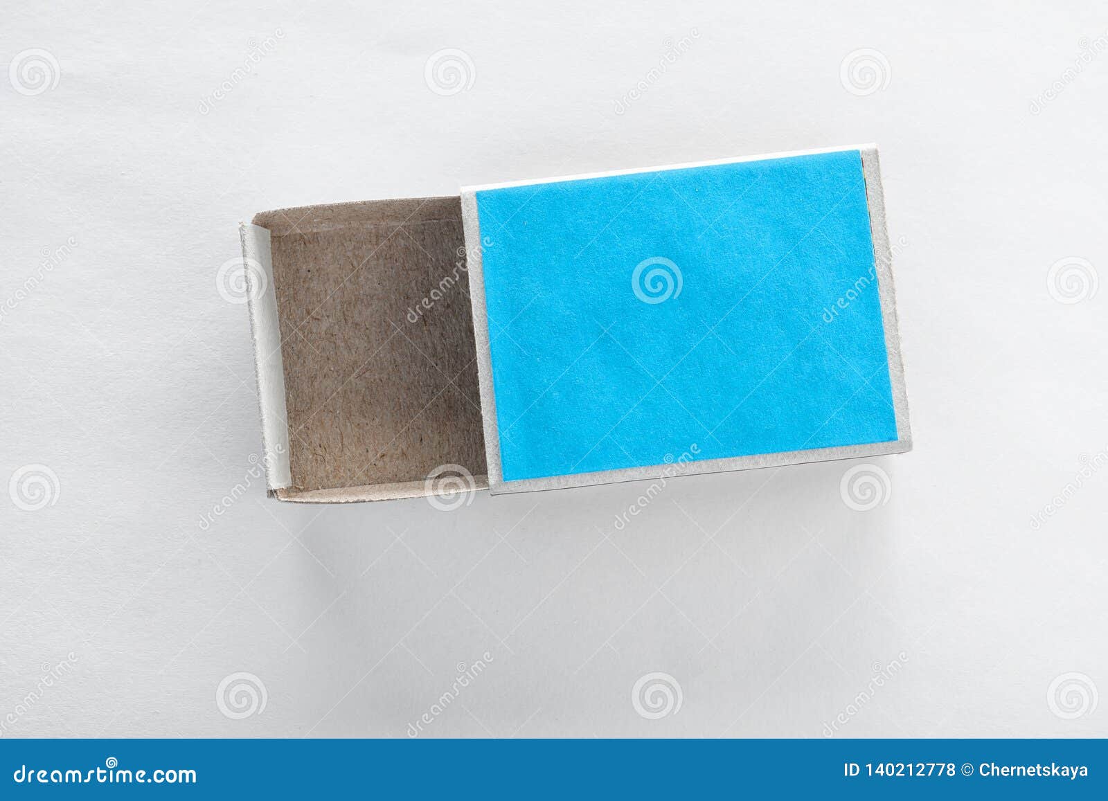 Empty Matchbox on White Background, Top View. Stock Photo - Image of ...