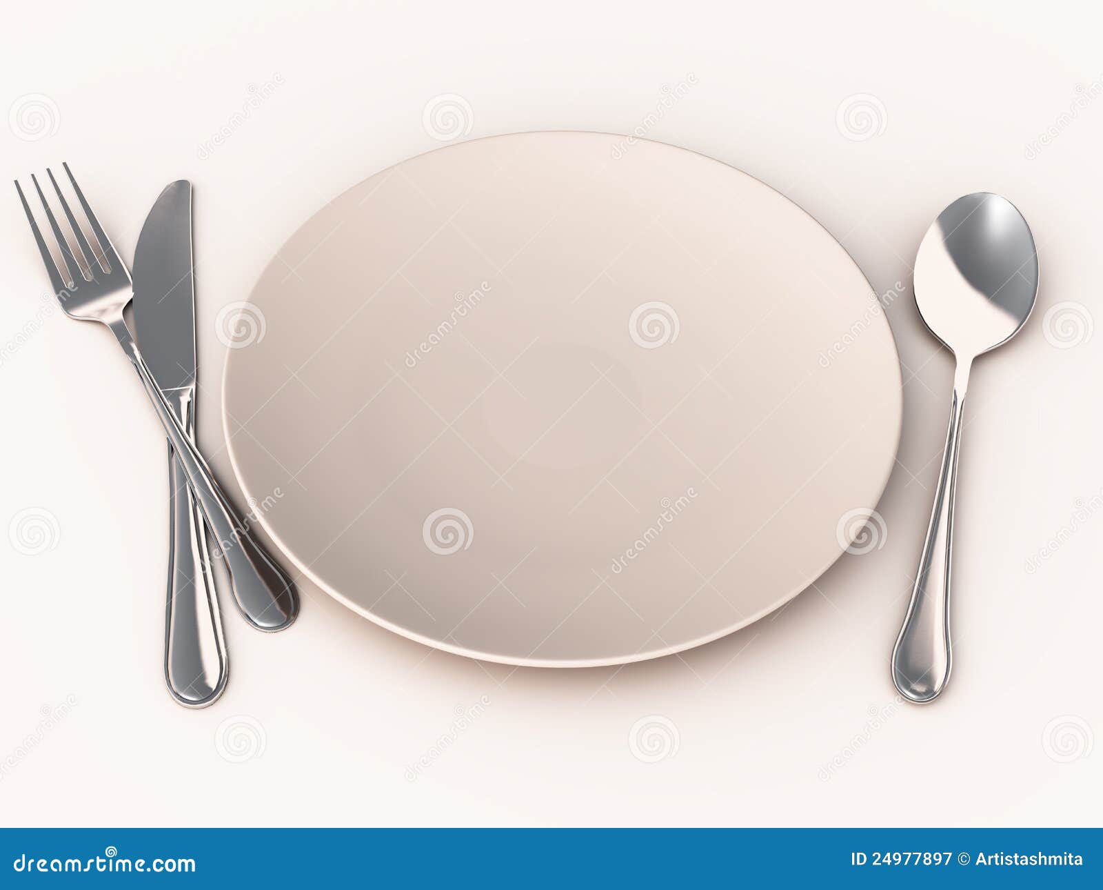 Empty meal plate stock illustration. Illustration of dinner - 24977897