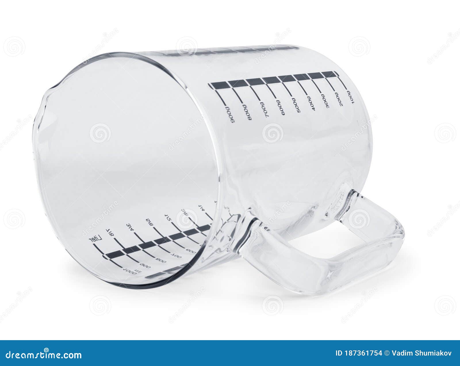 Empty Measuring Cup Isolated on White Background Stock Photo - Image of ...