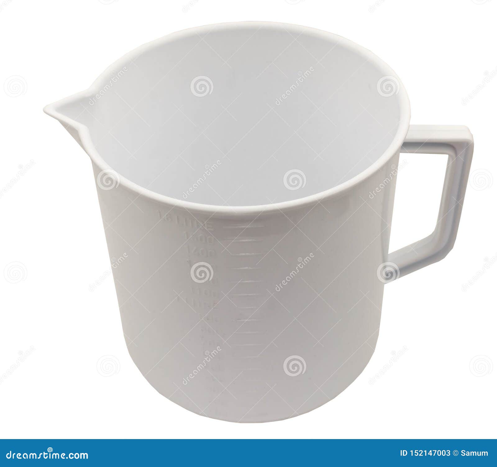 Empty Measuring Cup Isolated on White Stock Image - Image of weight ...