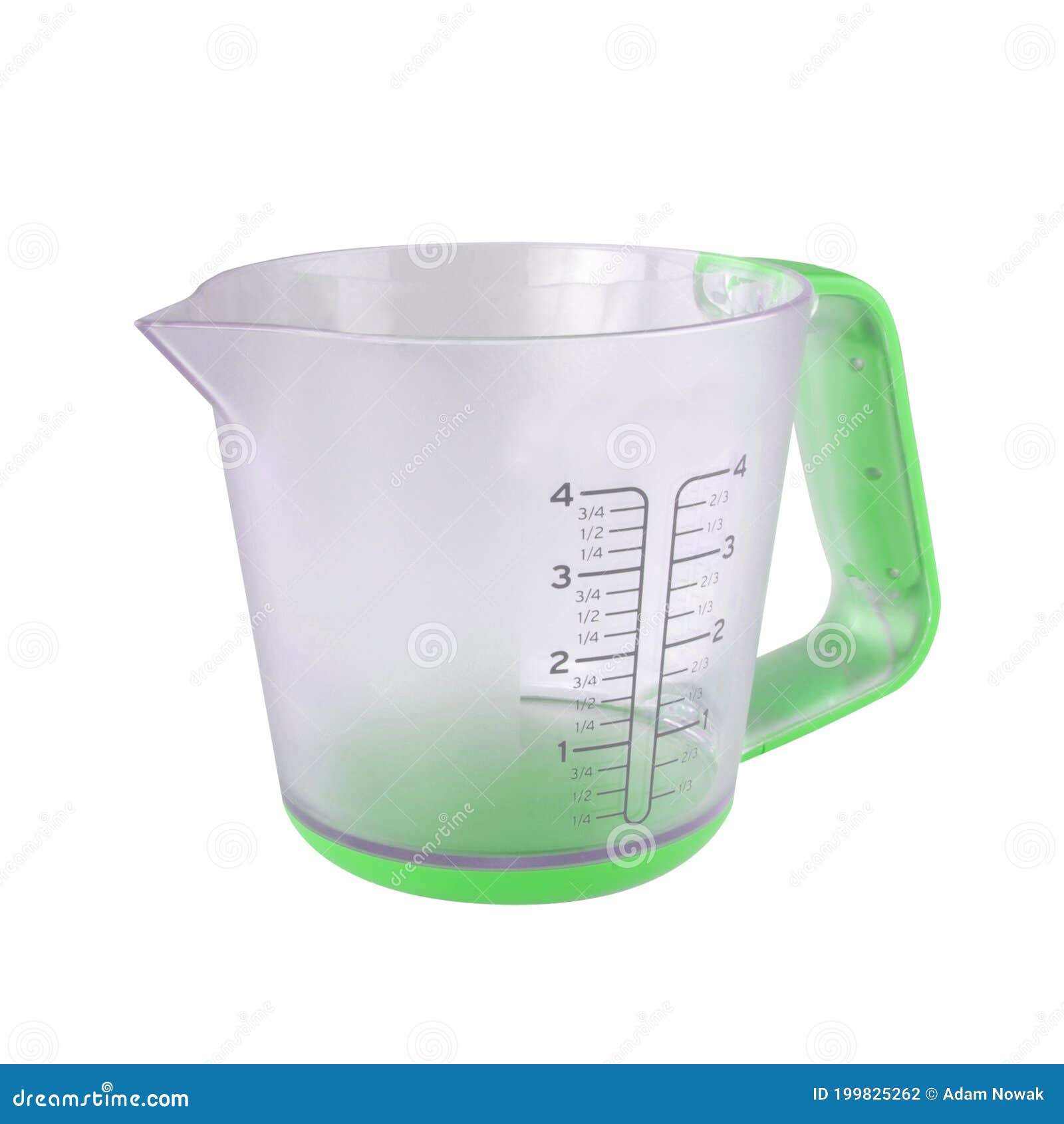 Empty Measuring Cup Isolated on White Background. Stock Photo - Image ...