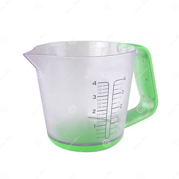 Empty Measuring Cup Isolated on White Background. Stock Photo - Image ...
