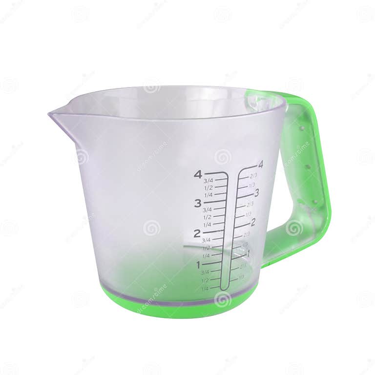 Empty Measuring Cup Isolated on White Background. Stock Photo - Image ...