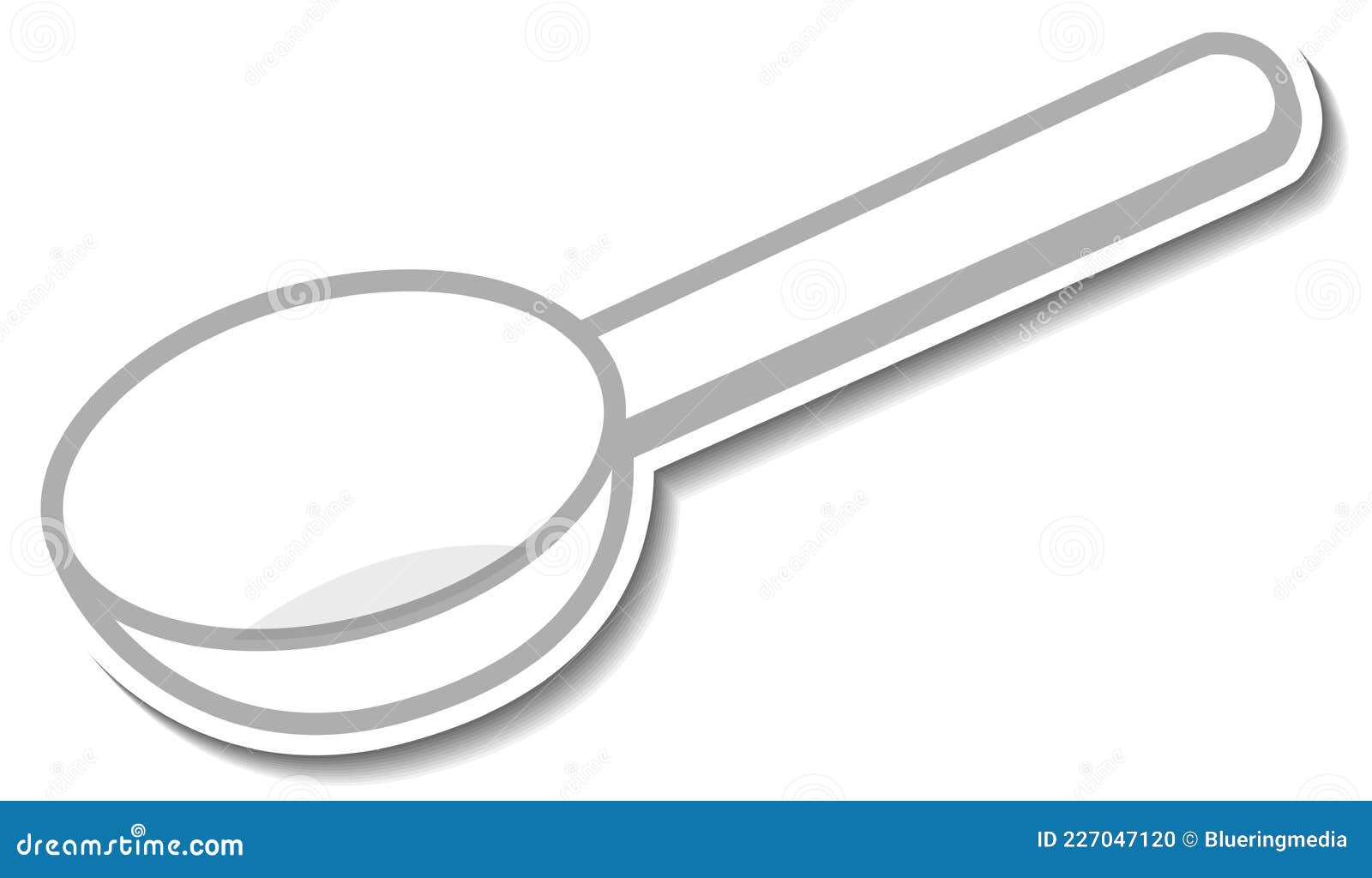 Measuring Spoon Icon In Trendy Design Style. Measuring Spoon Icon ...