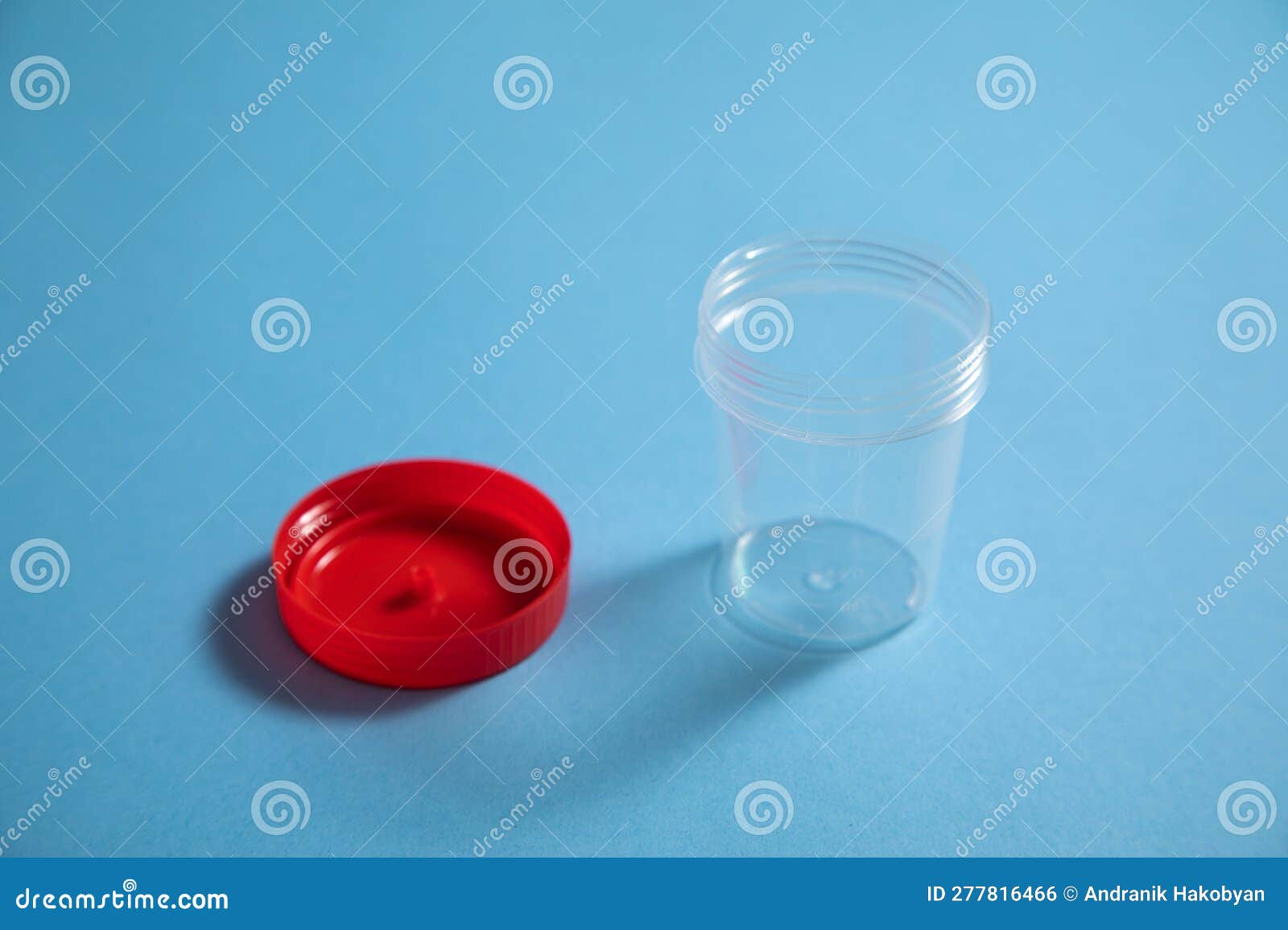 Empty Medical Container on the Blue Background Stock Photo - Image of ...