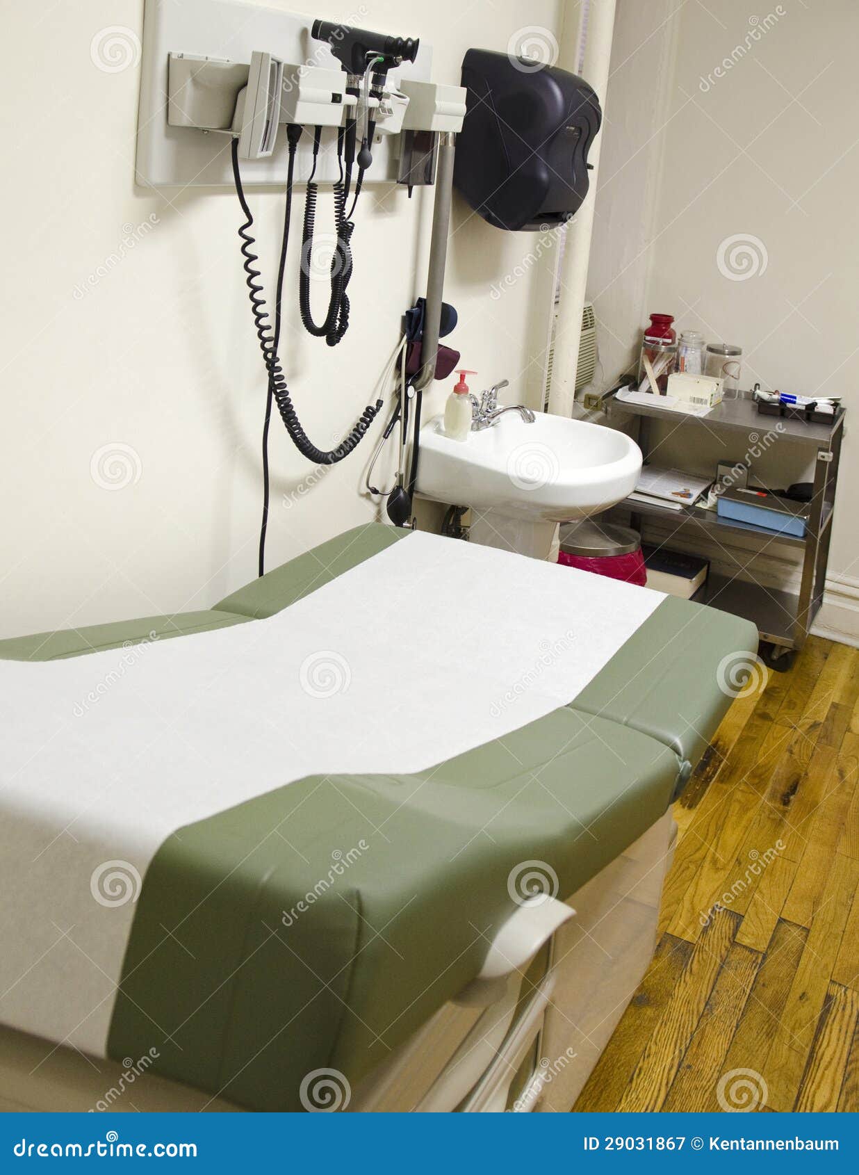 Empty Medical Examination Room Stock Image - Image of clean, table ...
