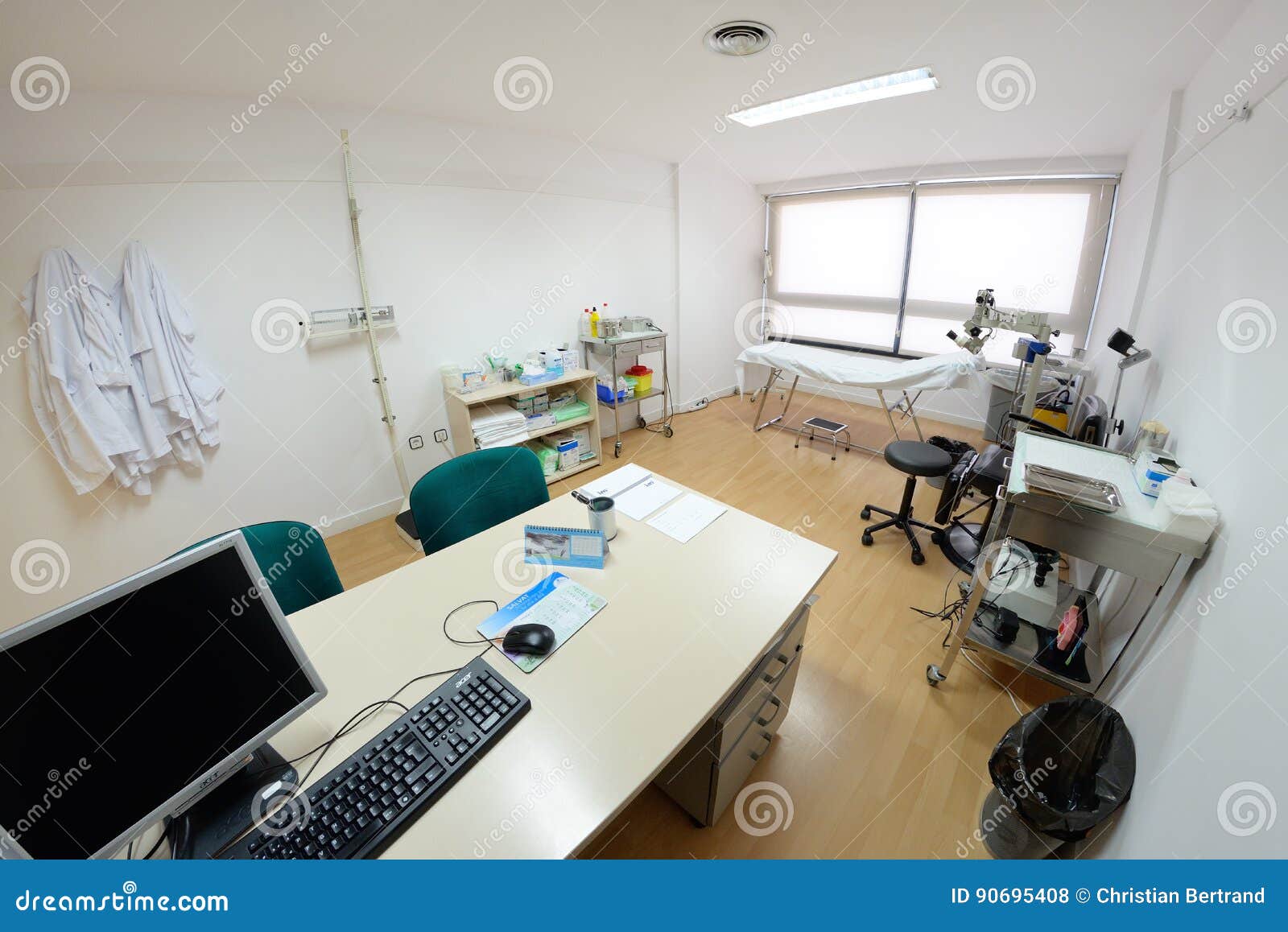 Empty medical office editorial stock photo. Image of monitor - 90695408