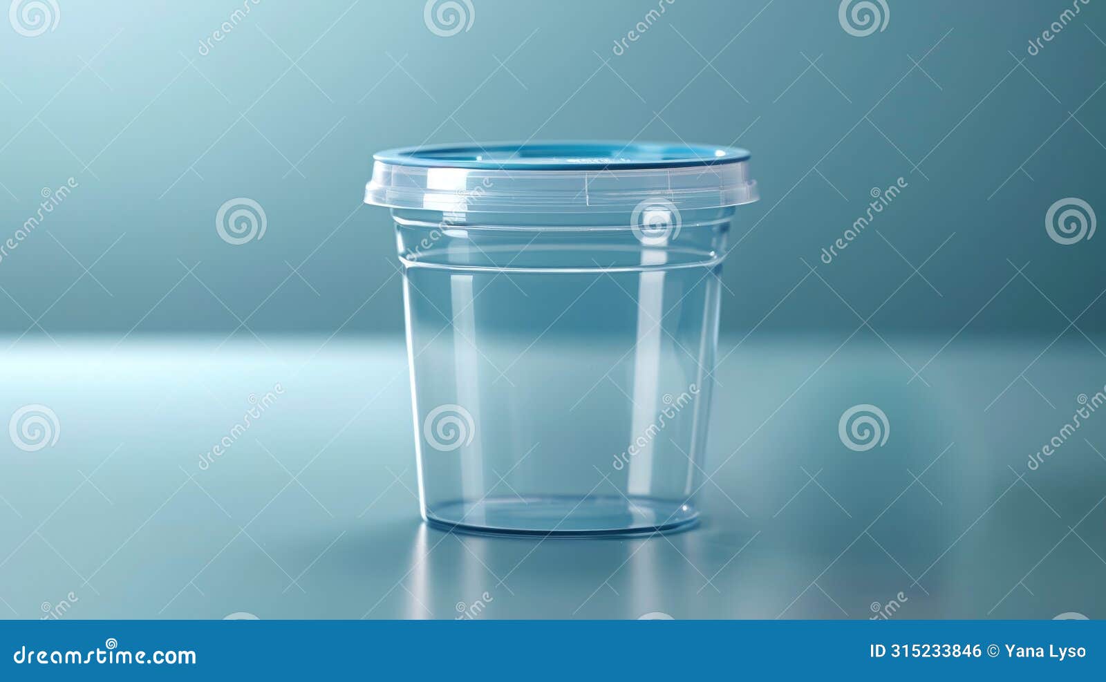 Empty Medical Specimen Container for Urine Analysis. Clear Cup with ...