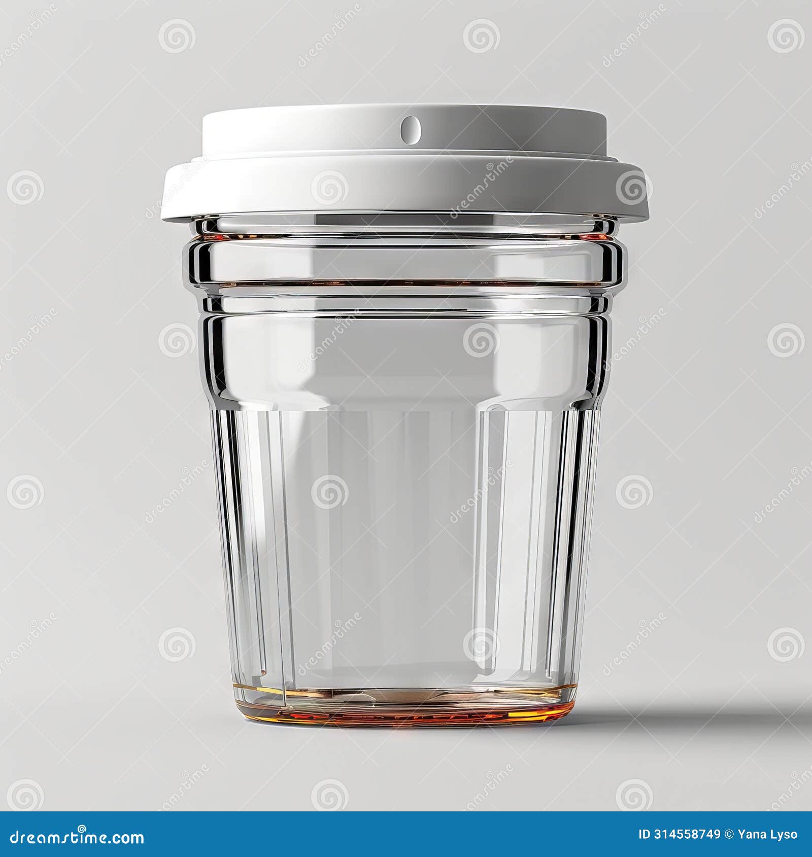 Empty Medical Specimen Container for Urine Analysis. Clear Cup with ...