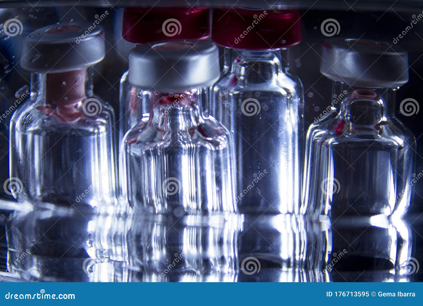 Empty medicine vials stock image. Image of vial, drug - 176713595