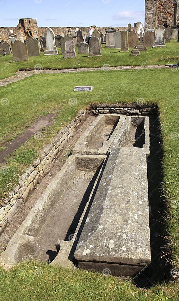 Empty medieval graves stock image. Image of british, culture - 21566673