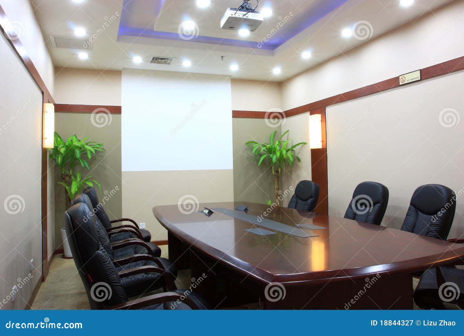 Empty meeting room stock image. Image of board, golden - 18844327