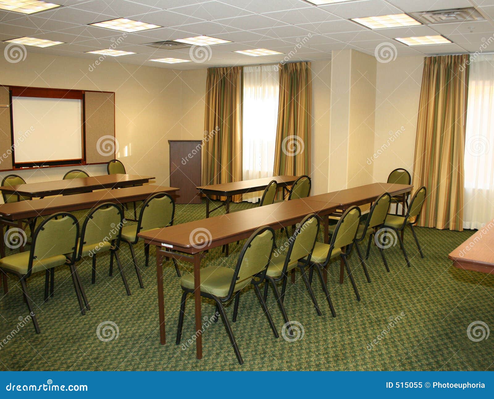 Empty Meeting Room stock image. Image of podium, table - 515055