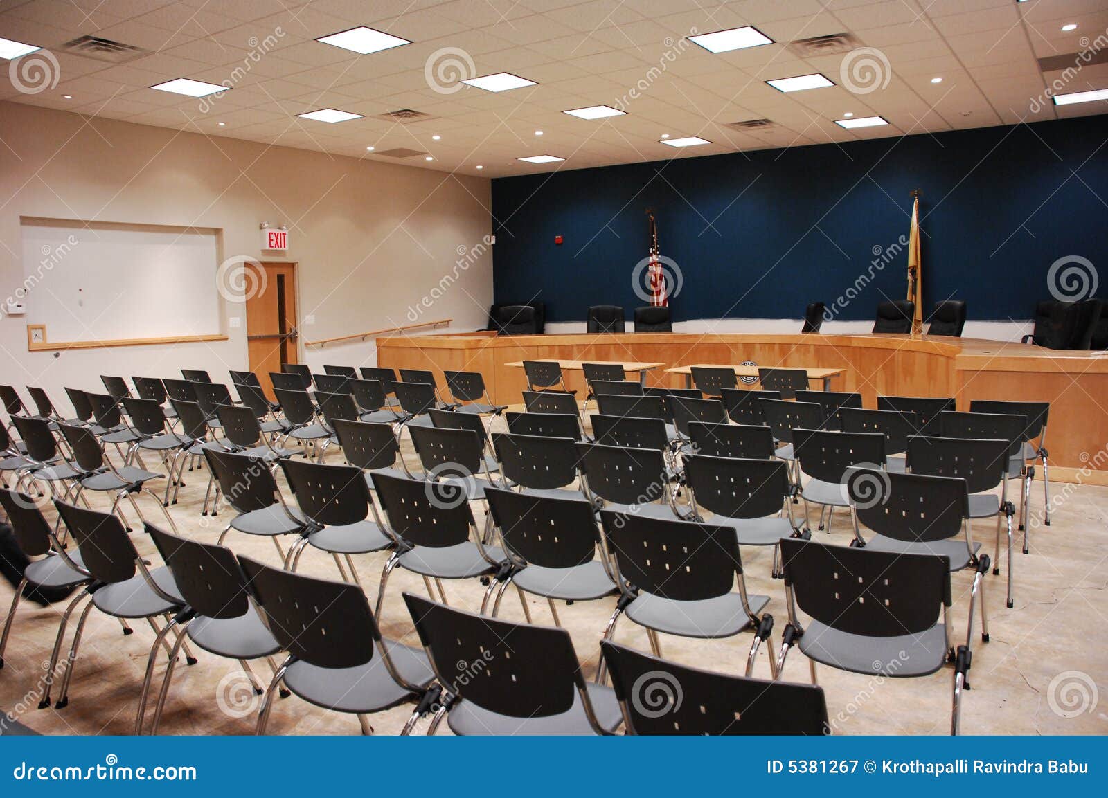 Empty Meeting Room stock image. Image of indoors, office - 5381267