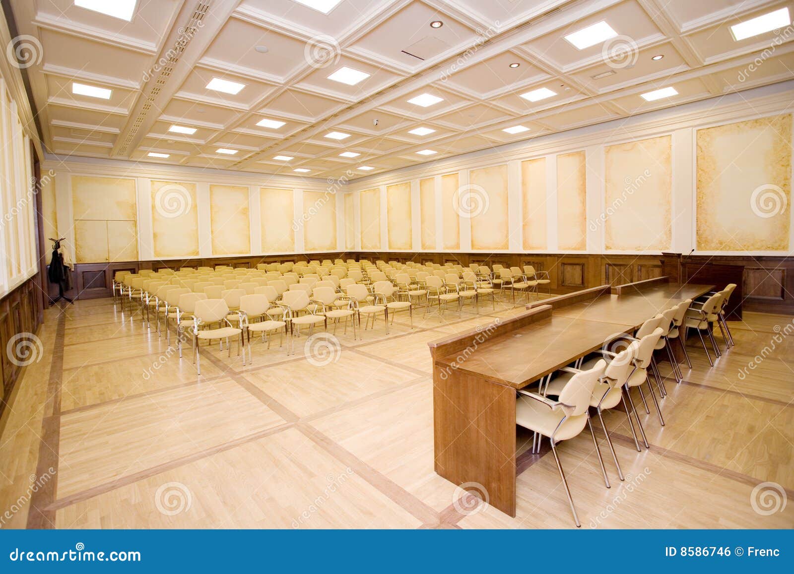 Empty meeting room stock photo. Image of desk, room, lecture - 8586746