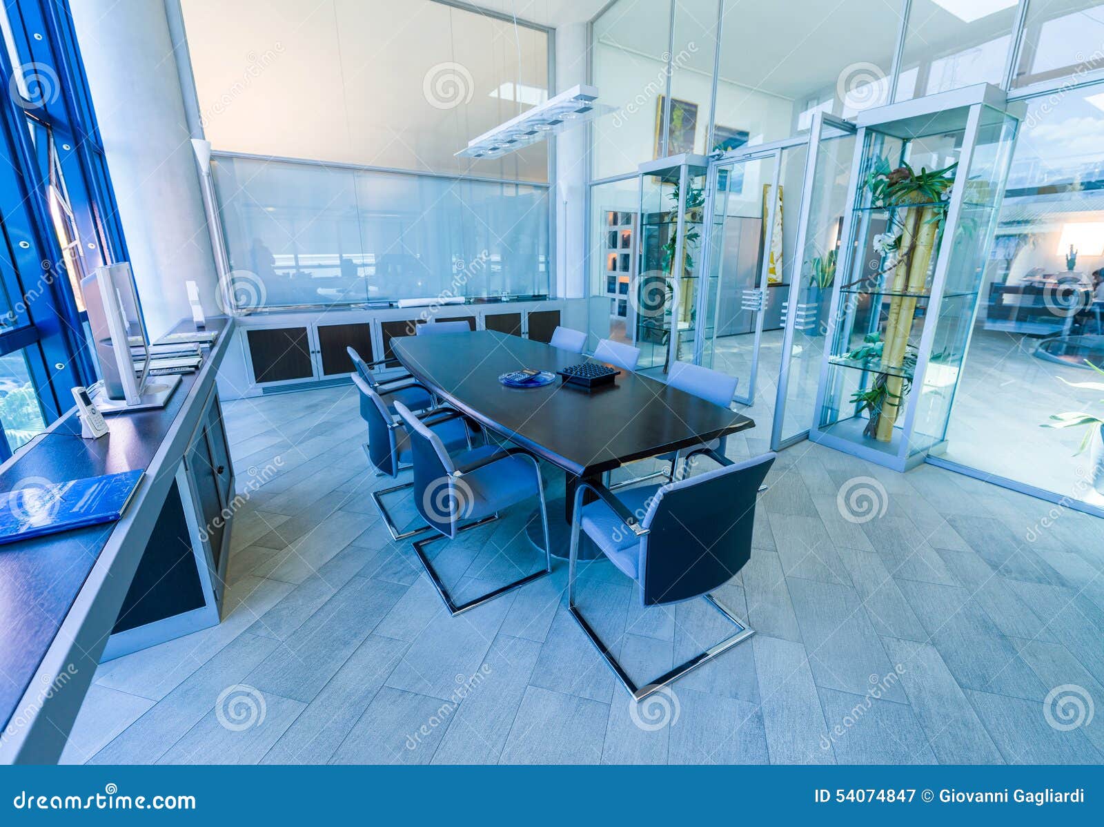 Empty Meeting Room in a Modern Office Stock Image - Image of work ...