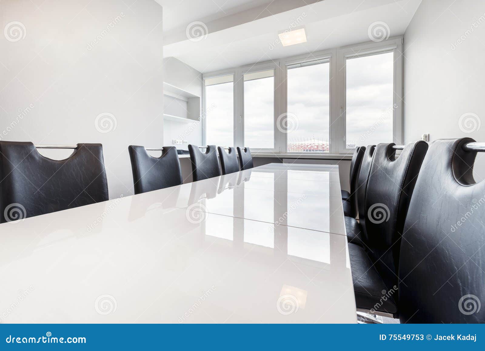 Empty meeting room stock image. Image of architecture - 75549753