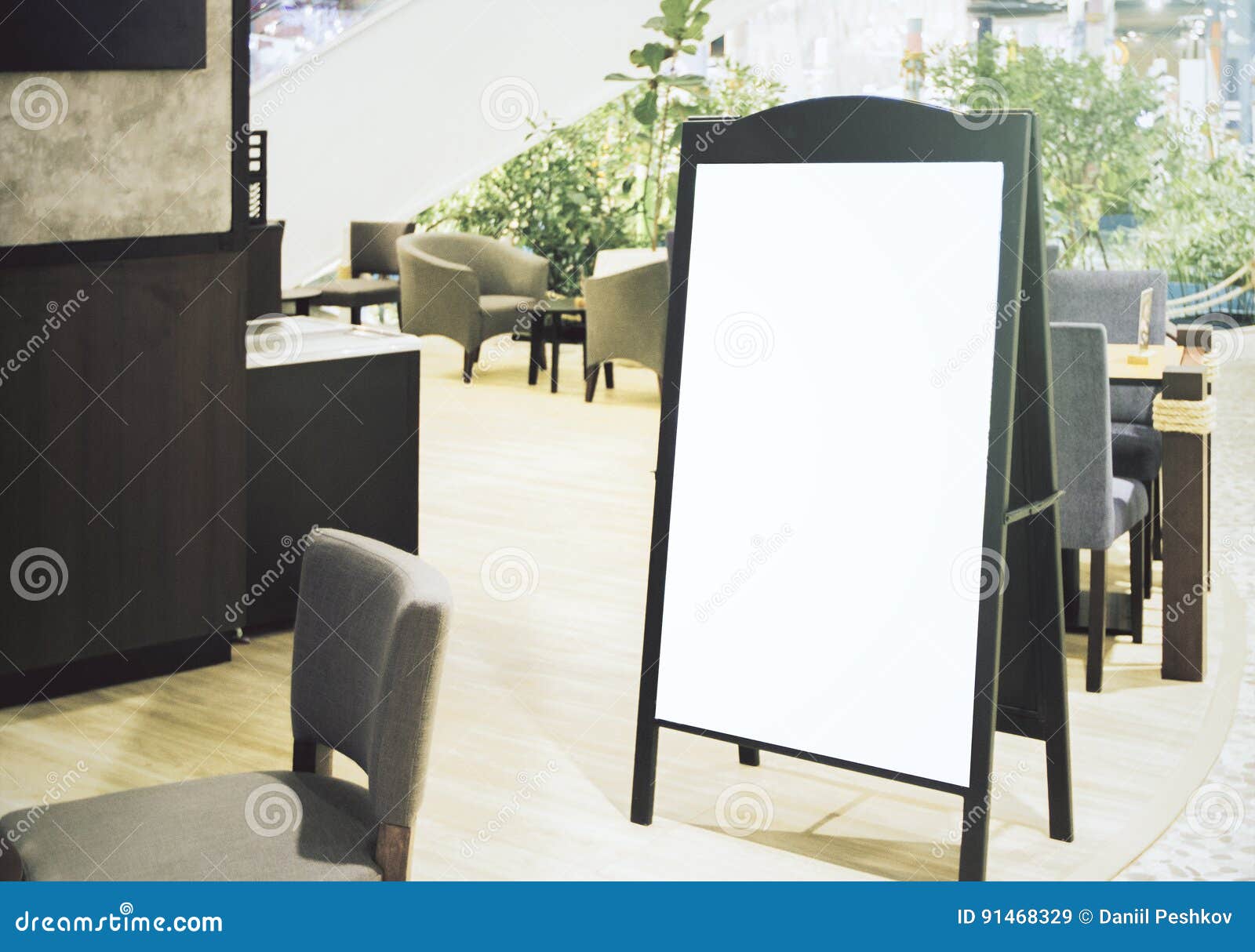 Empty menu board stock image. Image of information, black - 91468329