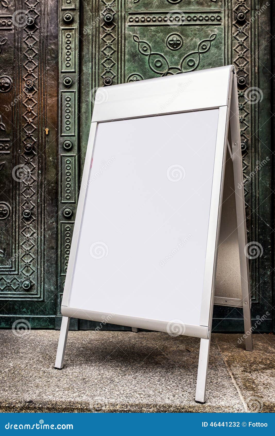 Empty menu board stock photo. Image of announcement, menuboard - 46441232