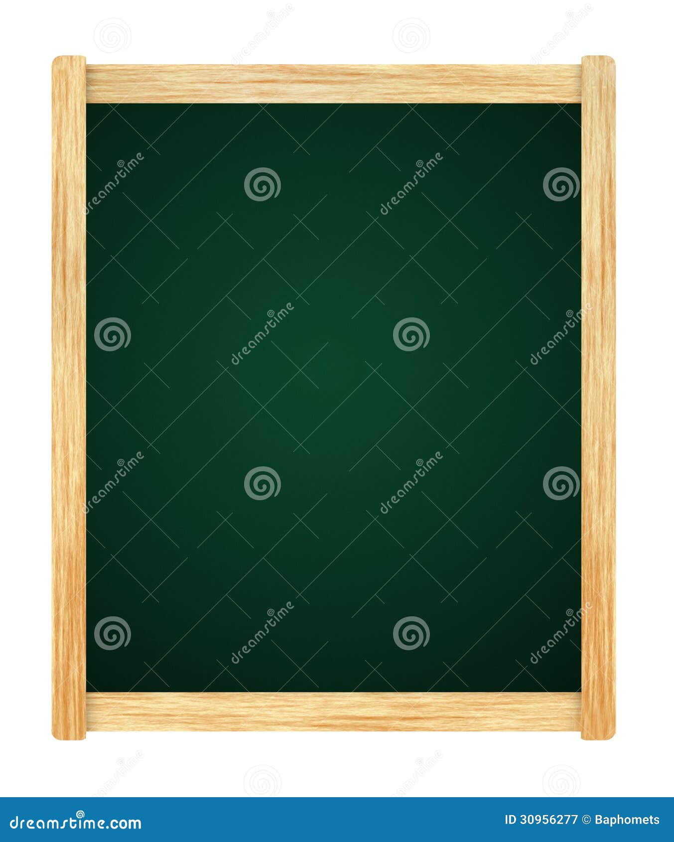Empty Menu Board with Wooden Frame Stock Illustration - Illustration of ...