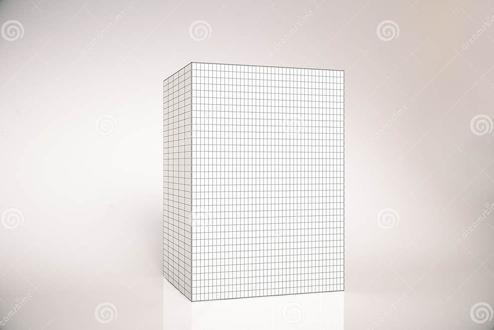 Empty mesh box stock illustration. Illustration of corporate - 81644903