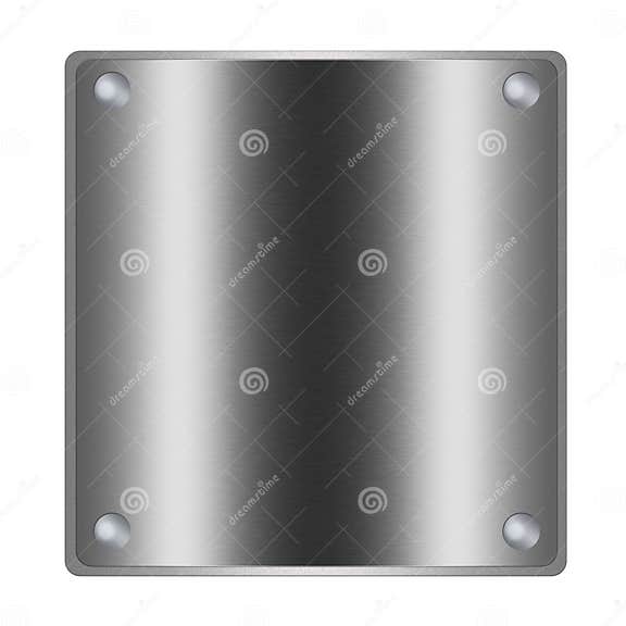 Empty Metal Board, Background To Design Stock Illustration ...