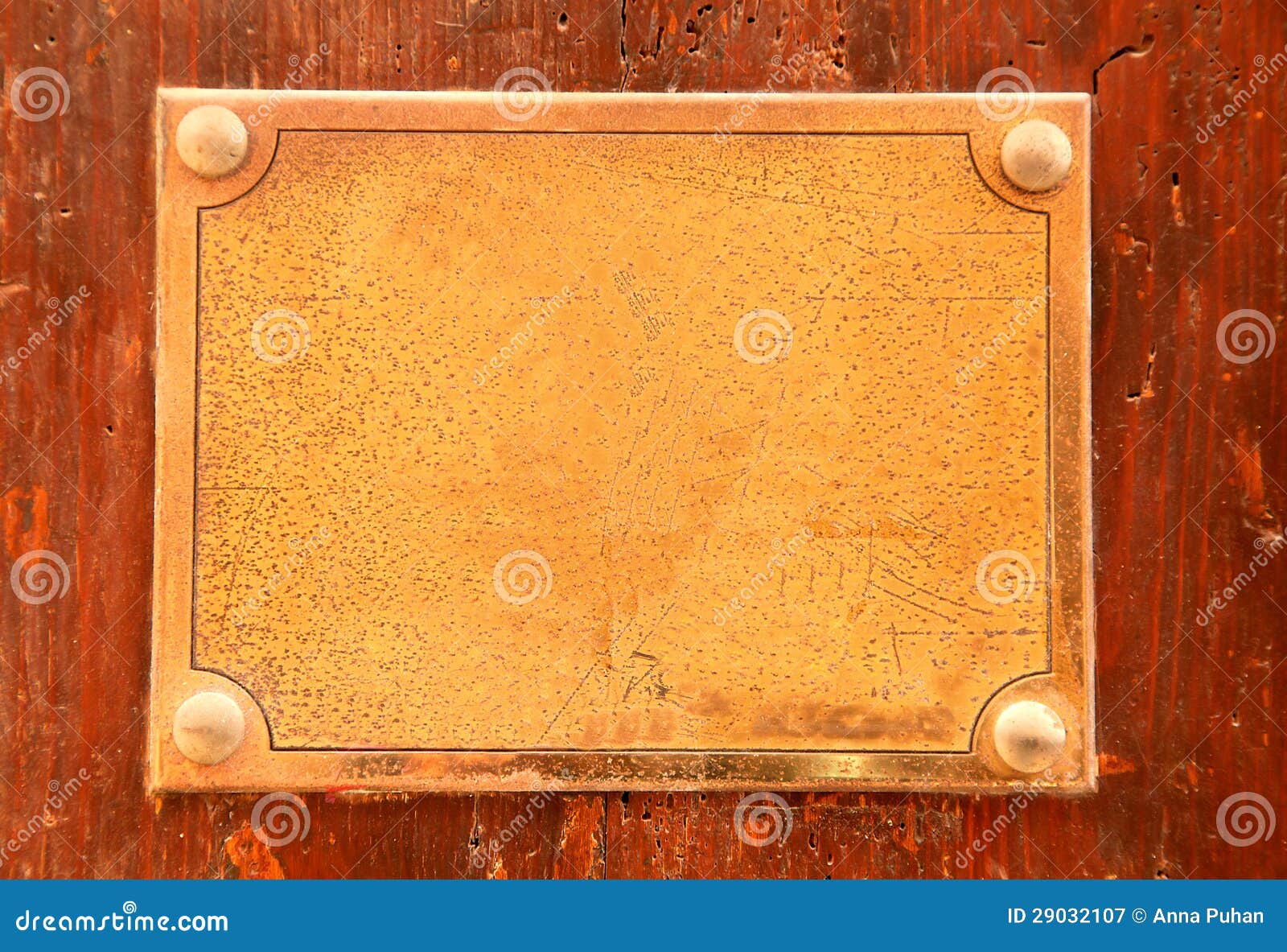 Empty metal plate stock image. Image of rivet, retro - 29032107