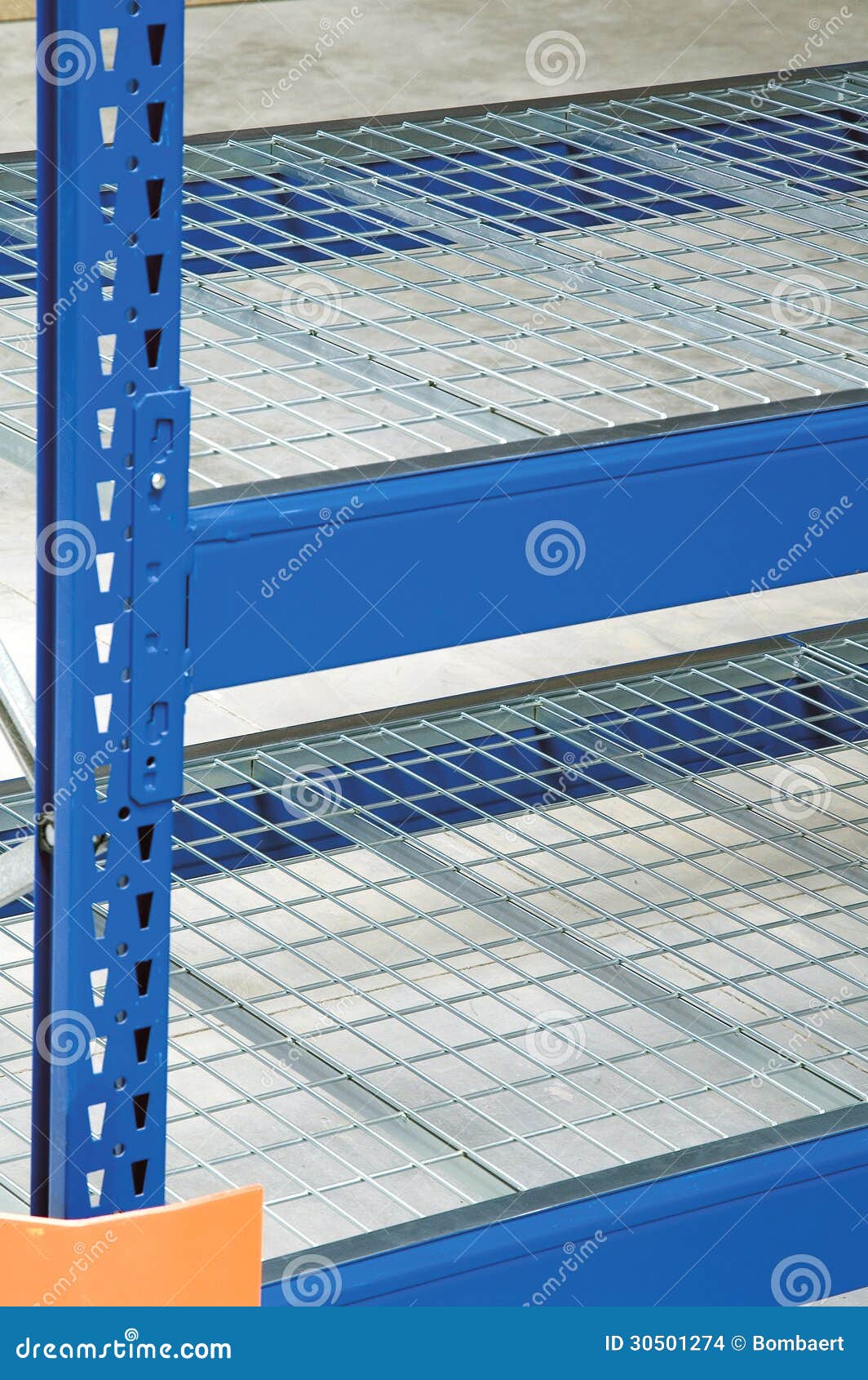Empty metal shelf stock photo. Image of depository, shelf - 30501274