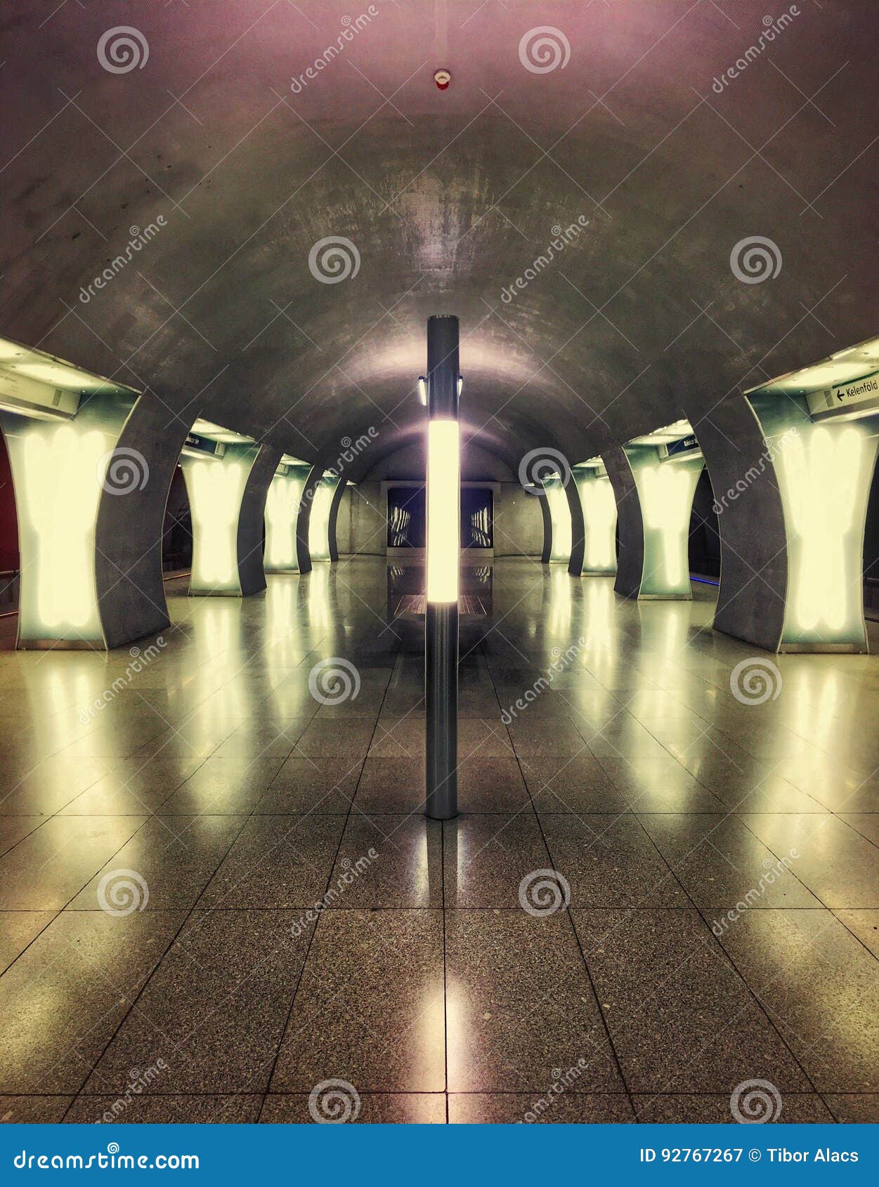 Empty Metro Station in Budapest Stock Image - Image of metro, people ...