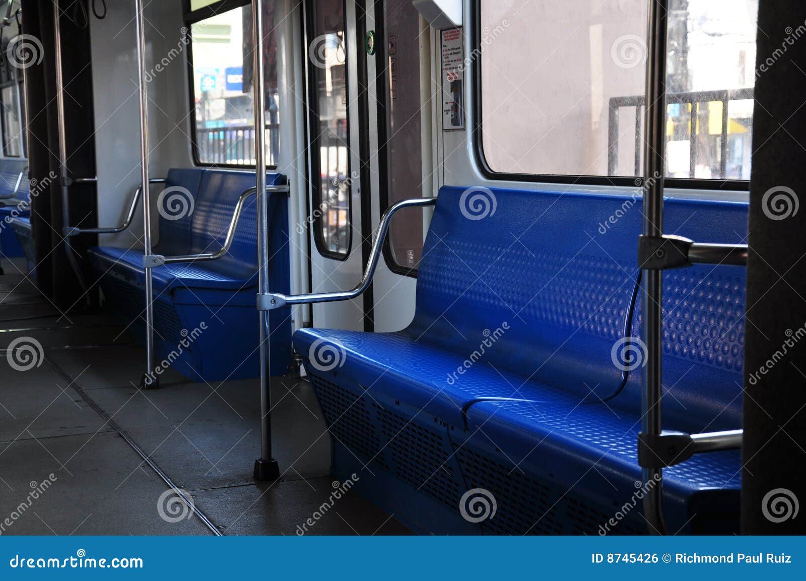 Empty Metro Train stock photo. Image of traveling, crowded - 8745426