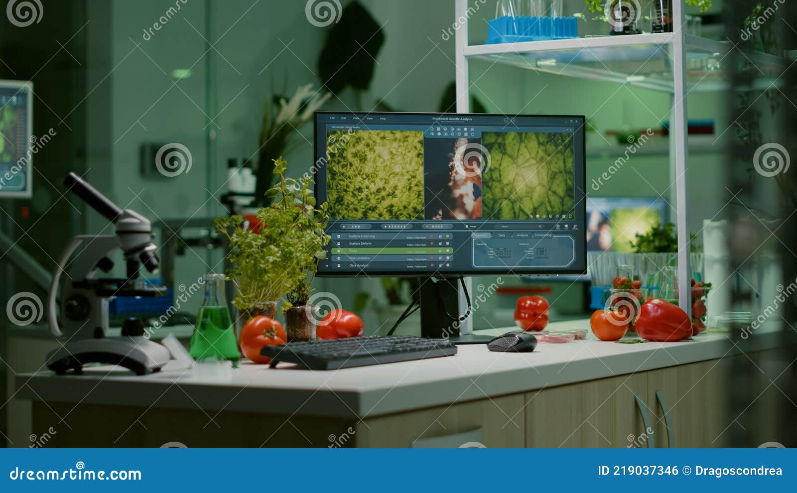 Empty Microbiology Laboratory with Nobody in it Prepared for Scientific ...