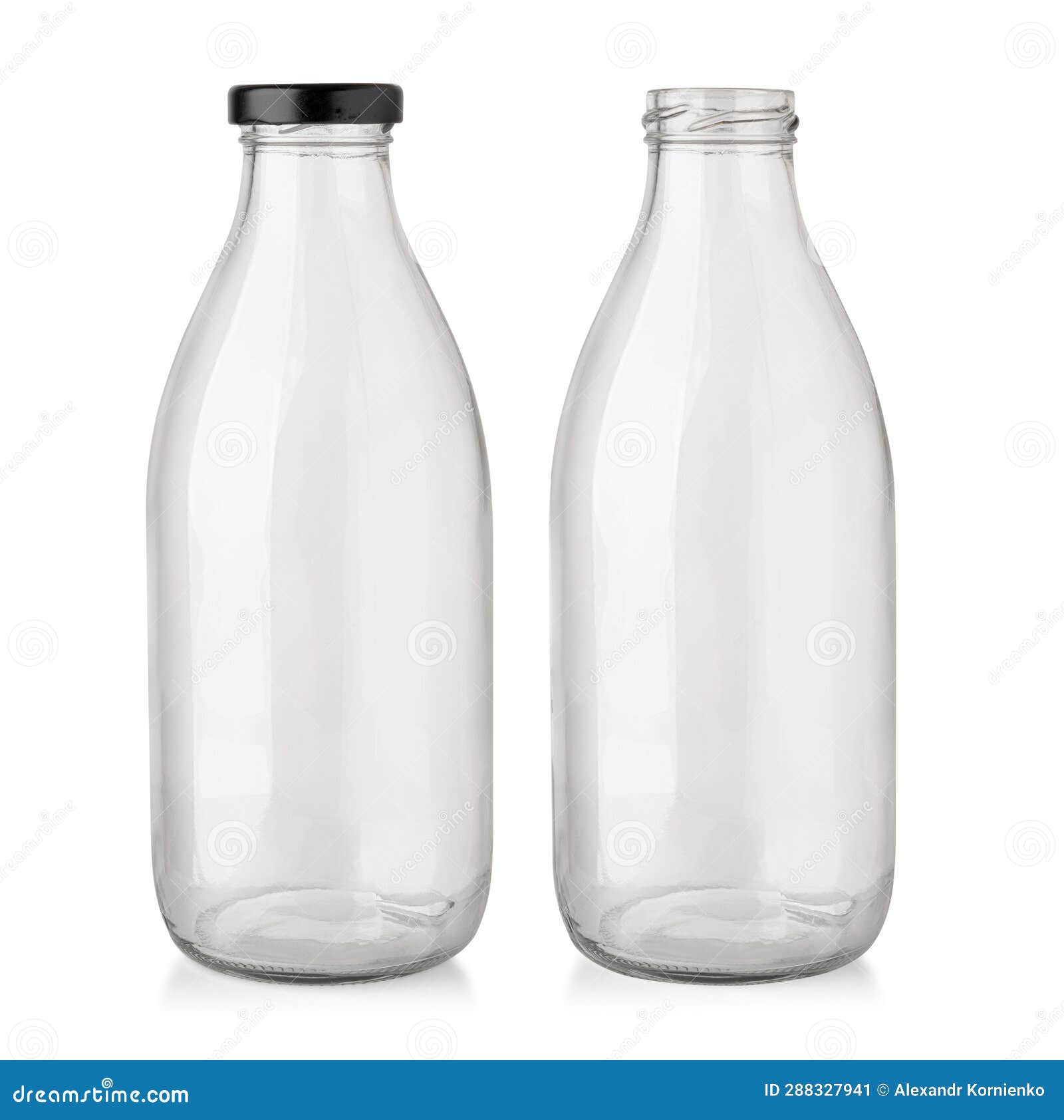 Empty milk bottle stock image. Image of food, fresh - 288327941