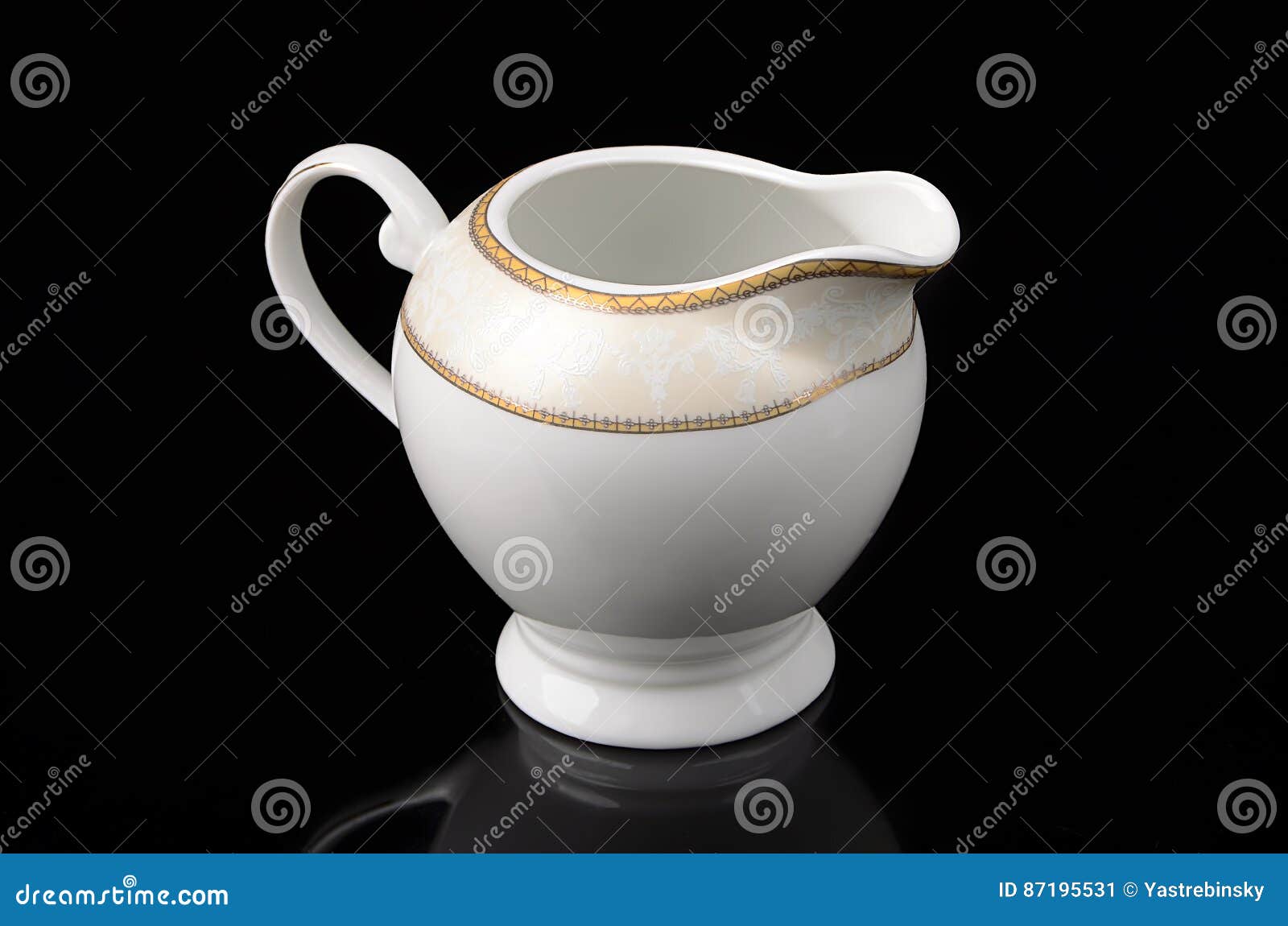 Empty milk jug isolated stock image. Image of cutlery - 87195531