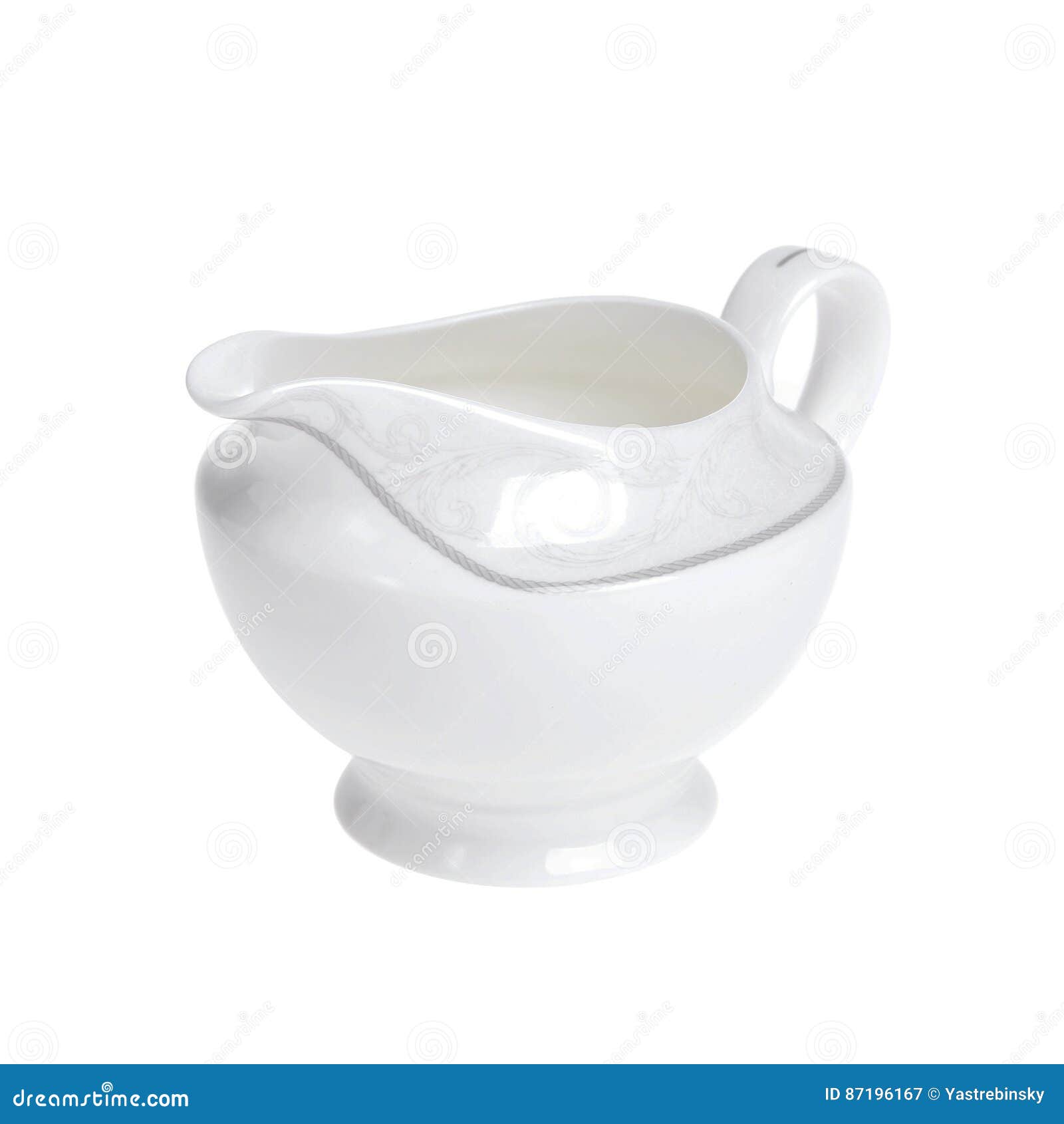 Empty milk jug isolated stock image. Image of dinnerware - 87196167