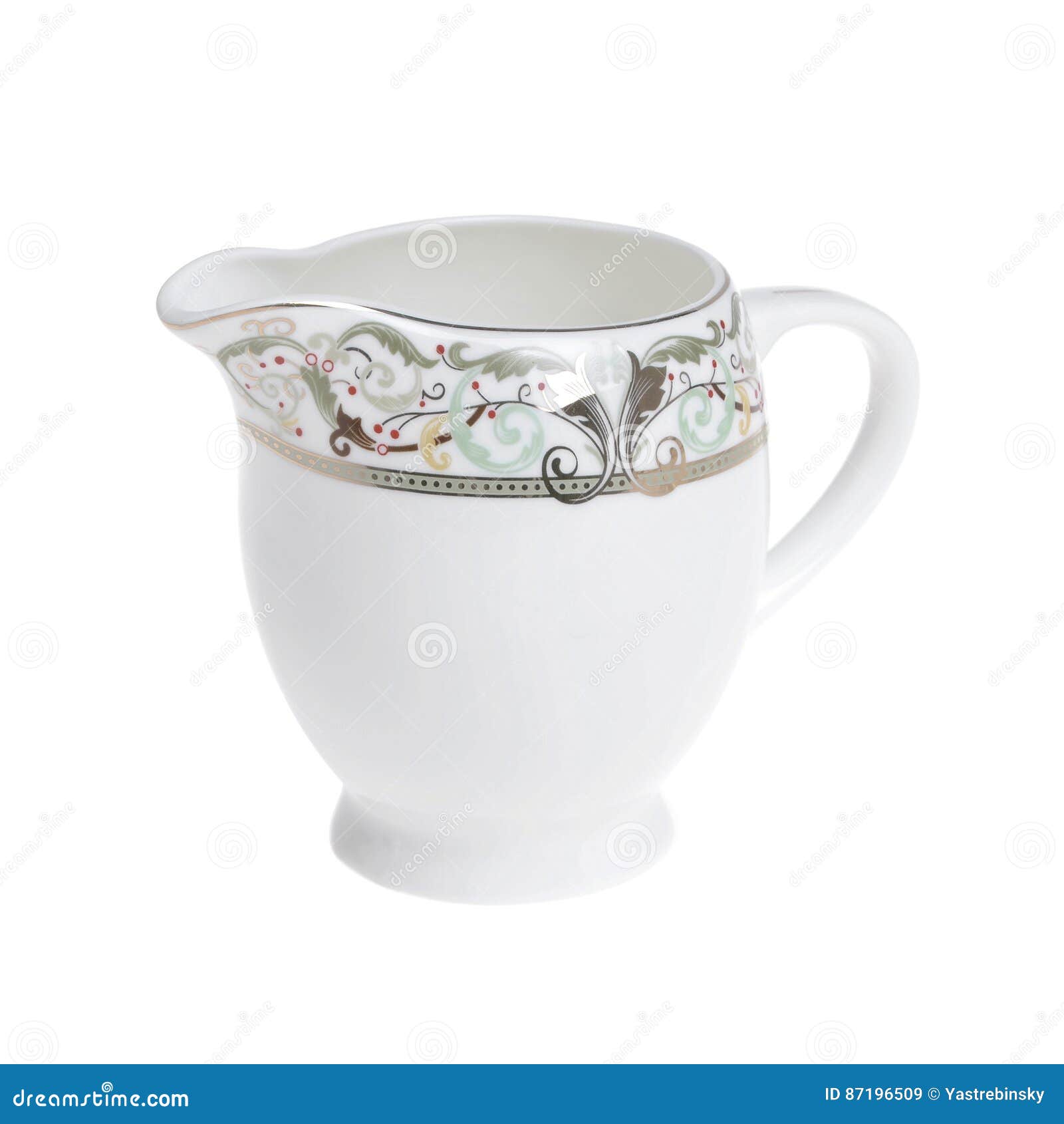 Empty milk jug isolated stock image. Image of brown, dish - 87196509