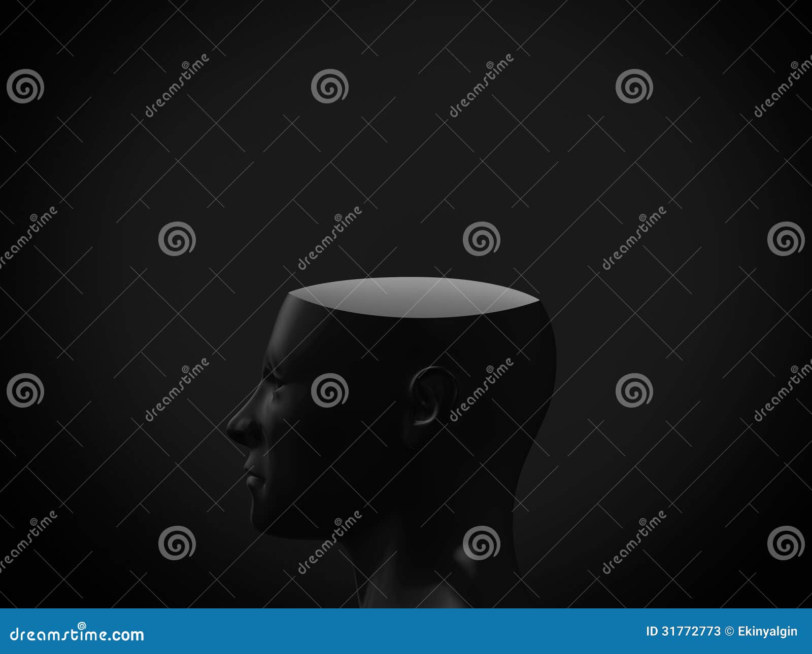 Empty Mind stock illustration. Illustration of space - 31772773