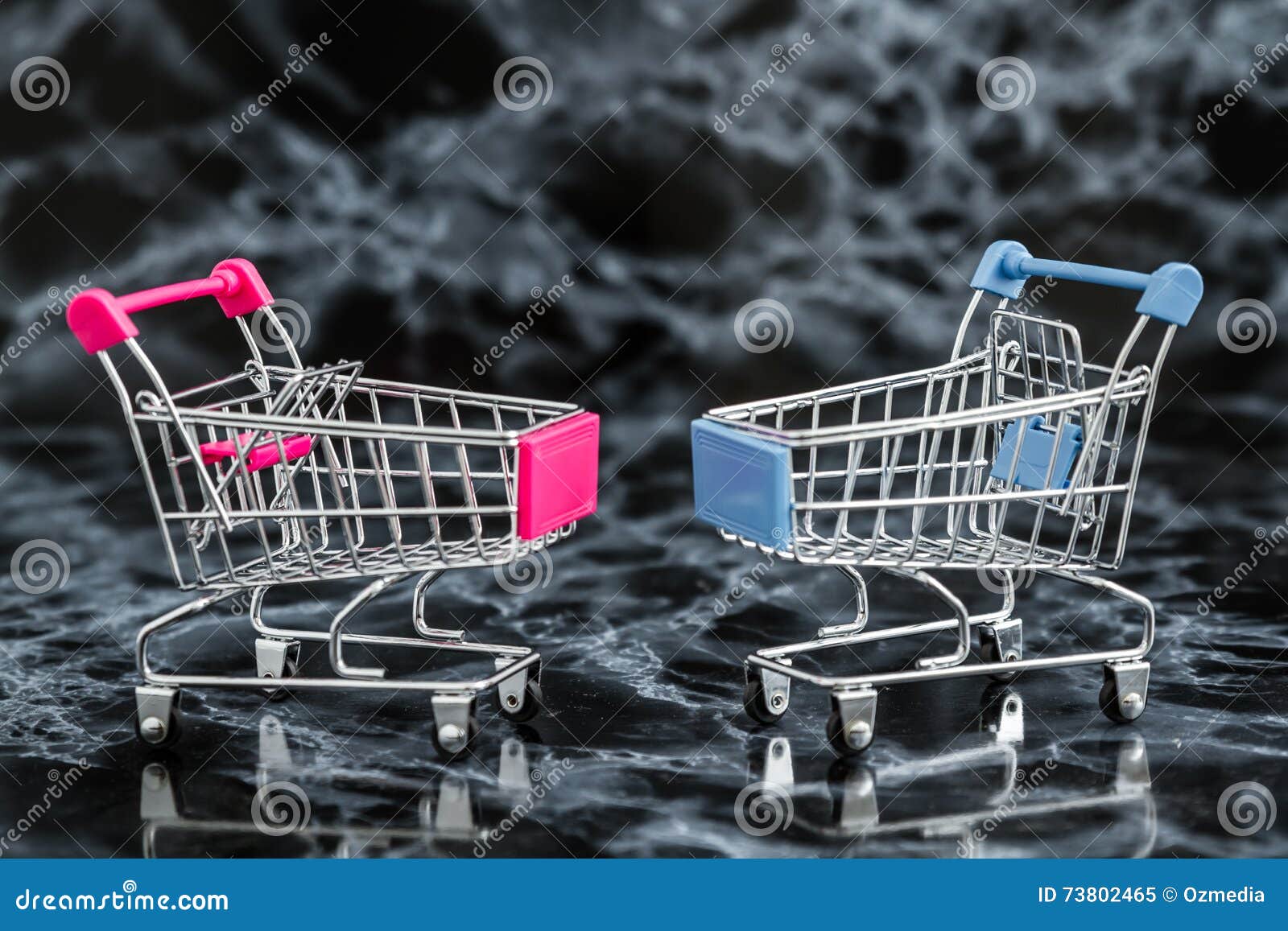 Empty Miniature Shopping Charts Stock Image - Image of financial ...