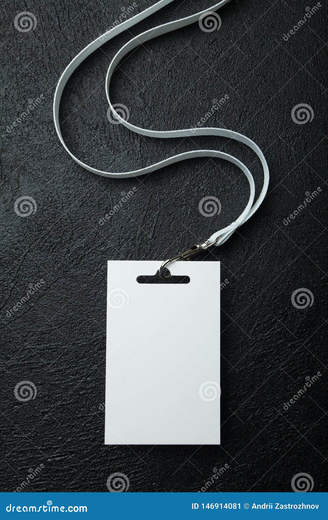 Empty Mockup Blank Security Tag on Black Background Stock Image - Image ...