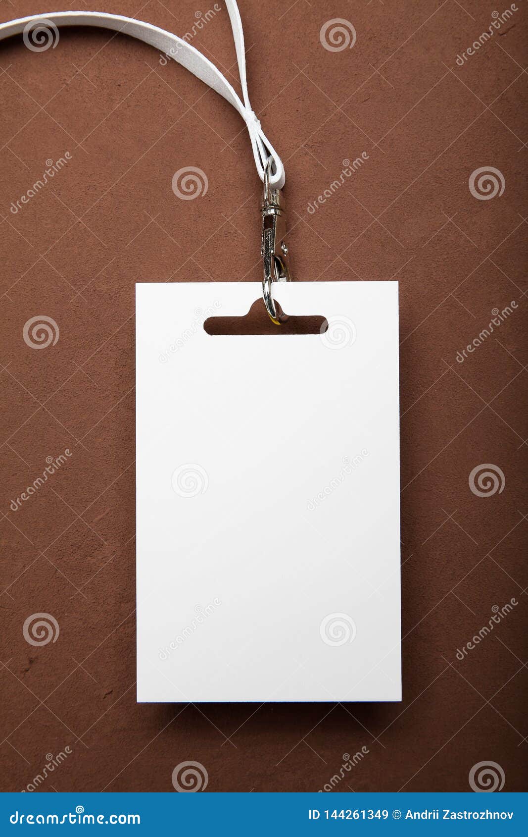 Empty Mockup of Identity Card Template Stock Image - Image of authority ...