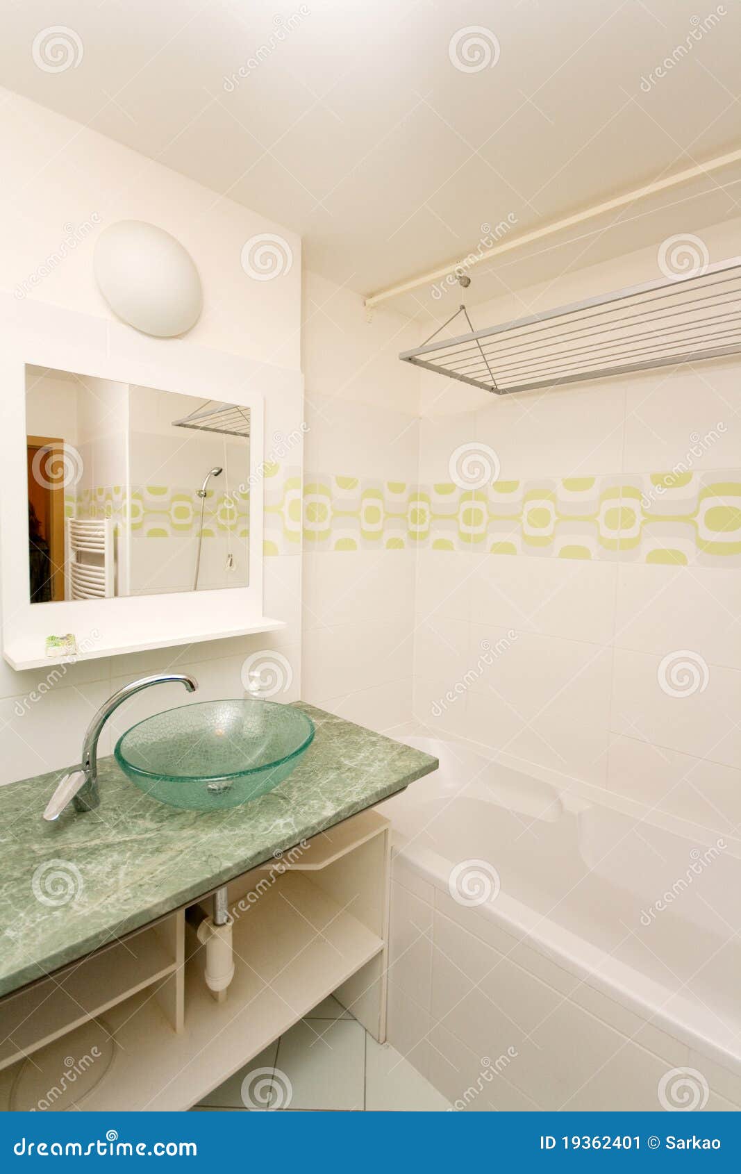 Empty modern bathroom stock image. Image of green, hygiene - 19362401