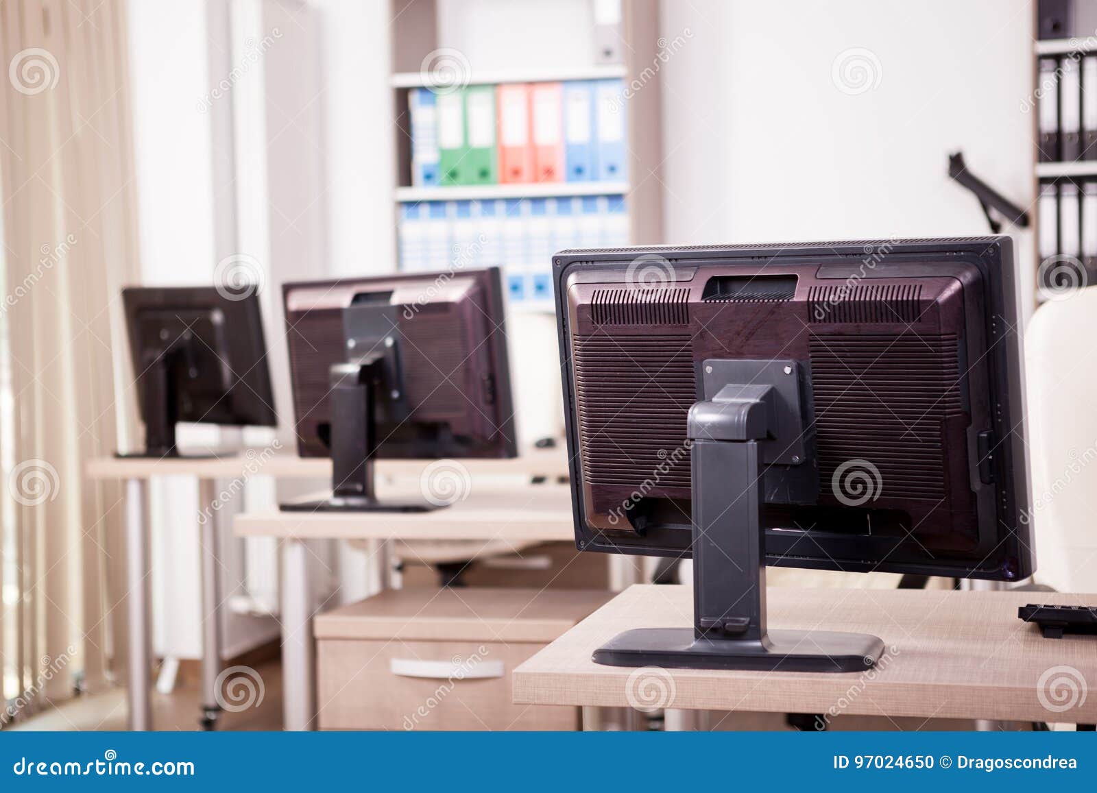 Empty Modern Business Office Stock Photo - Image of indoor, desk: 97024650