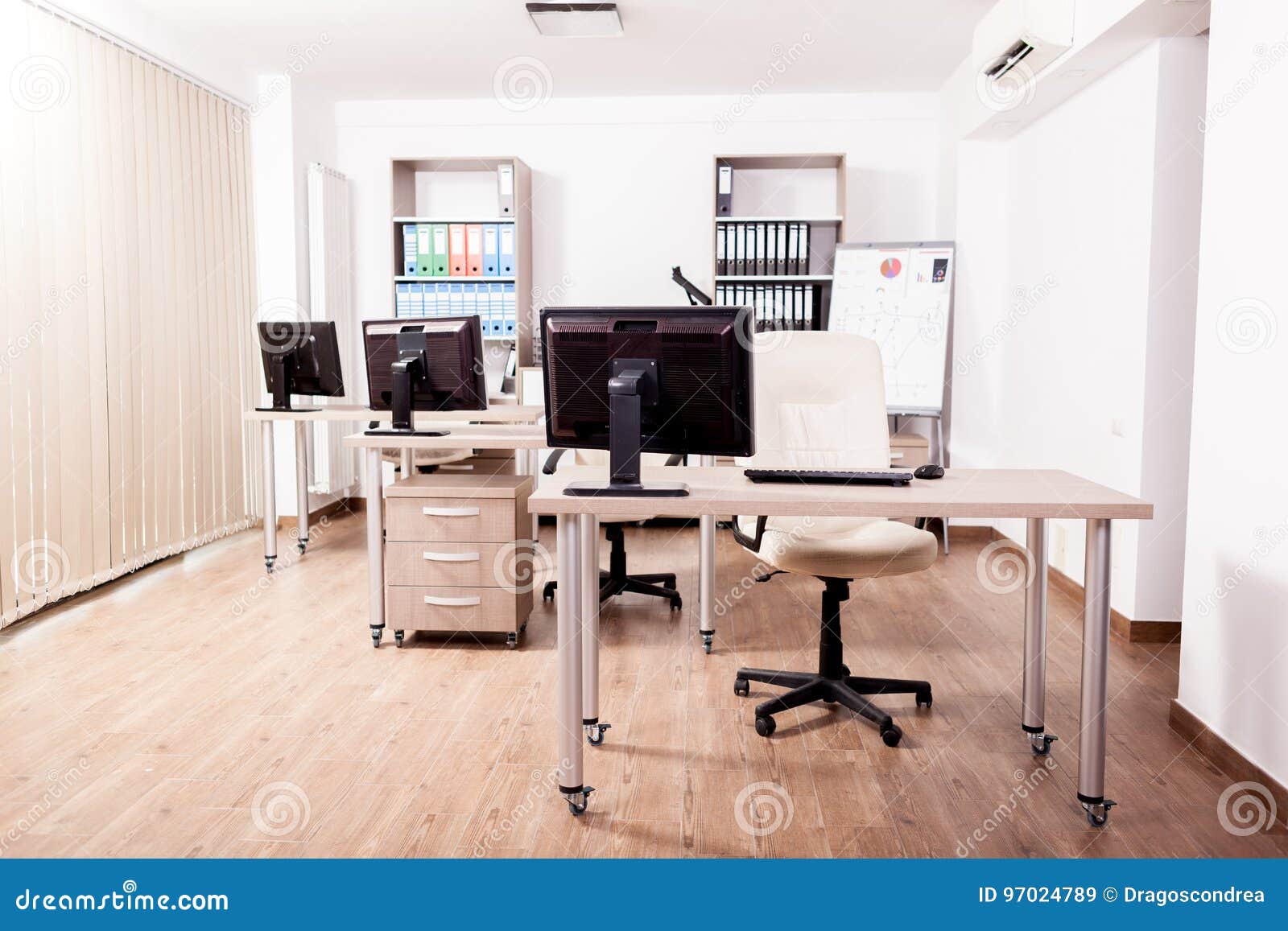 Empty Modern Business Office Stock Image - Image of blank, business ...