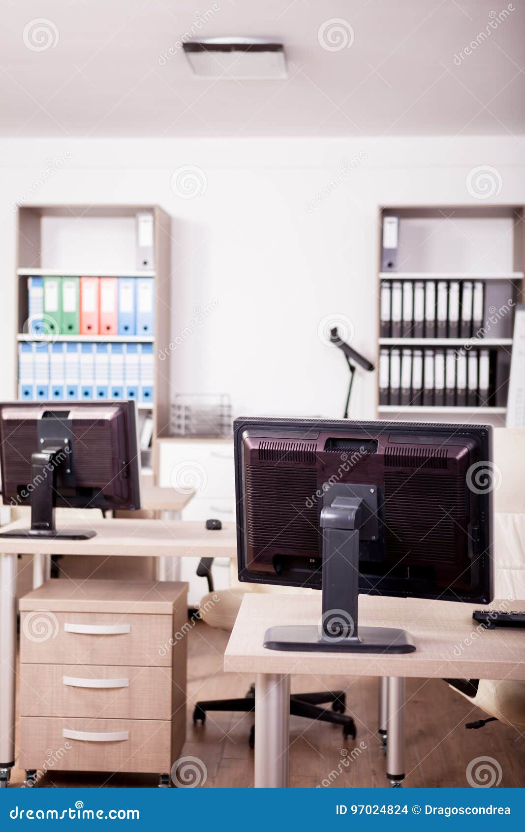 Empty Modern Business Office Stock Photo - Image of comfortable ...