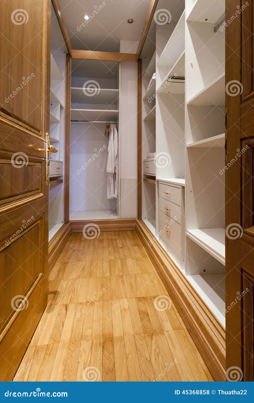 Empty Modern Closet Room Interior Stock Photo - Image of habitation ...