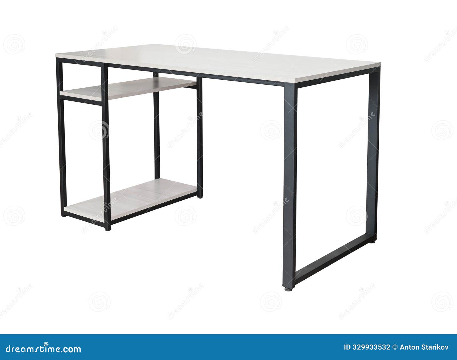 Empty modern computer desk stock photo. Image of empty - 329933532