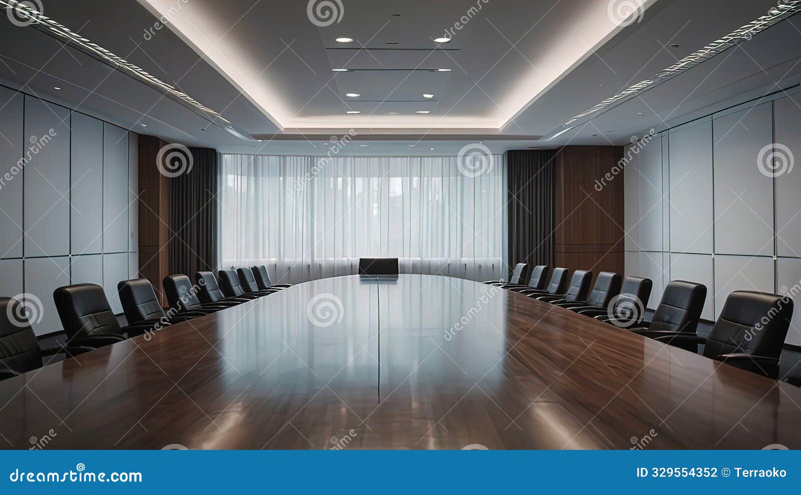 Empty Modern Conference Room with a Screen for Showing Presentations ...